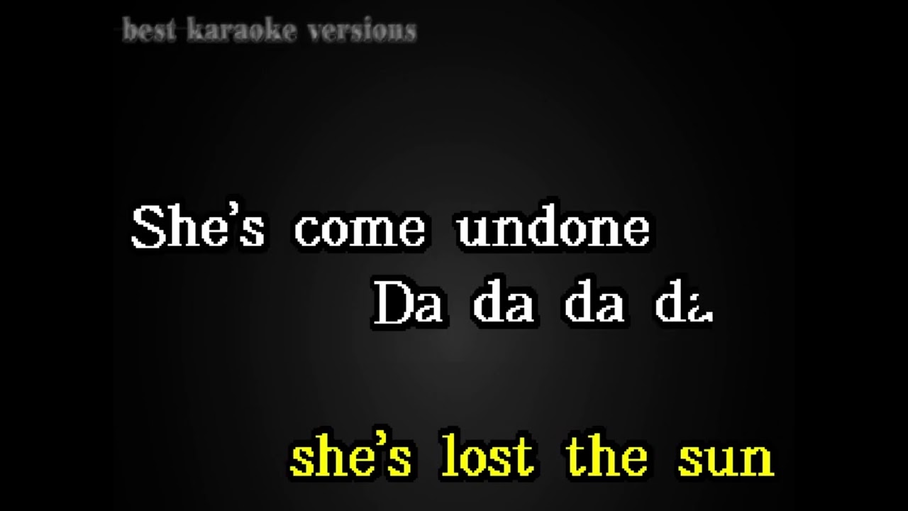 Guess Who - Undun BEST KARAOKE VERSION! - YouTube Music