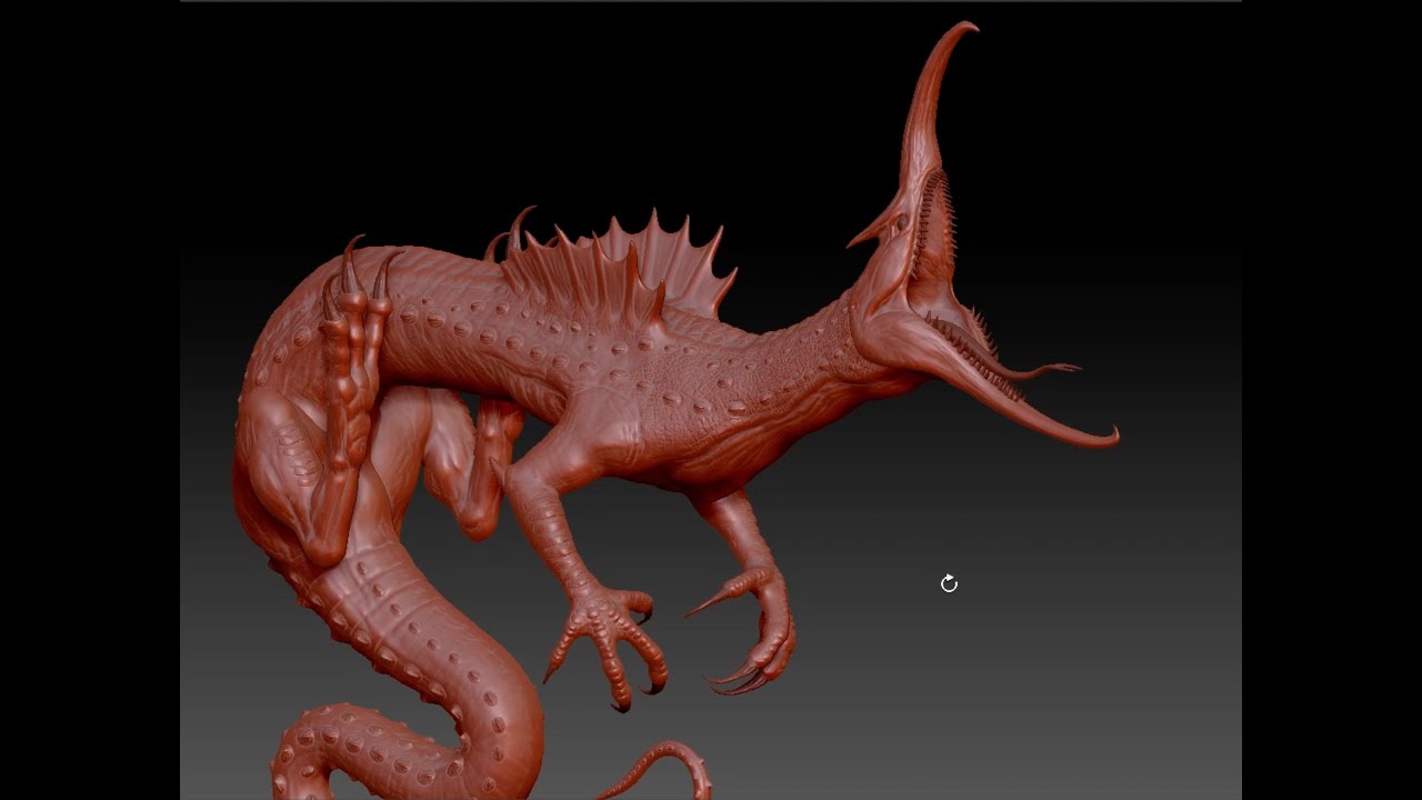Using Alphas To Get Started with Hand Sculpting Scales in ZBrush - YouTube