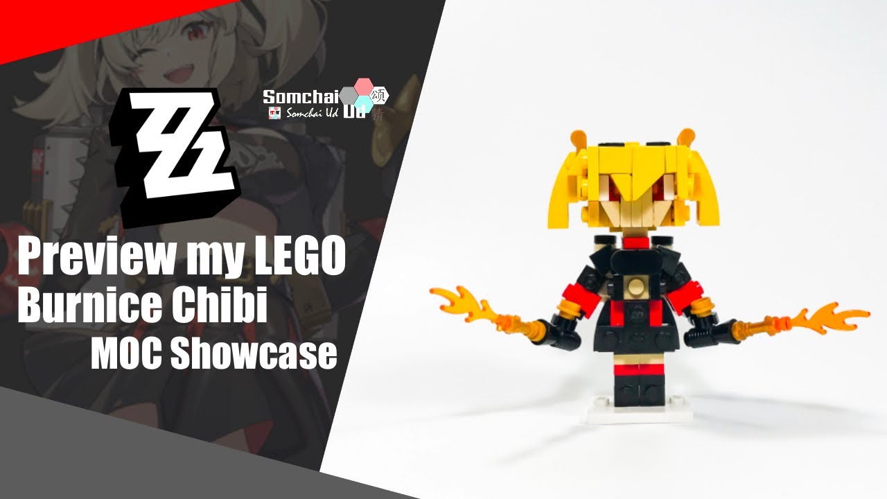 Preview my LEGO Zenless Zone Zero Burnice Chibi | Somchai Ud - YouTube