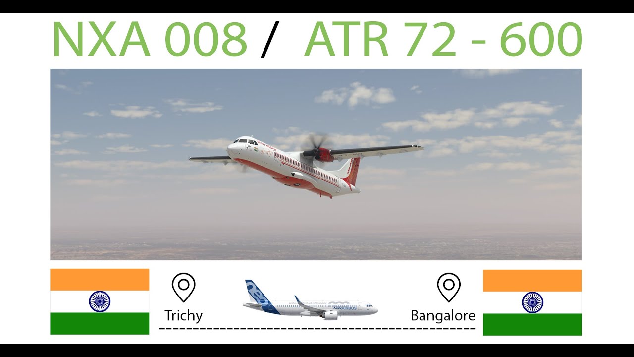#13 - TRZ to BLR by AT72 || #ATR #ATR72 #FlightSimulator #Microsoft # ...