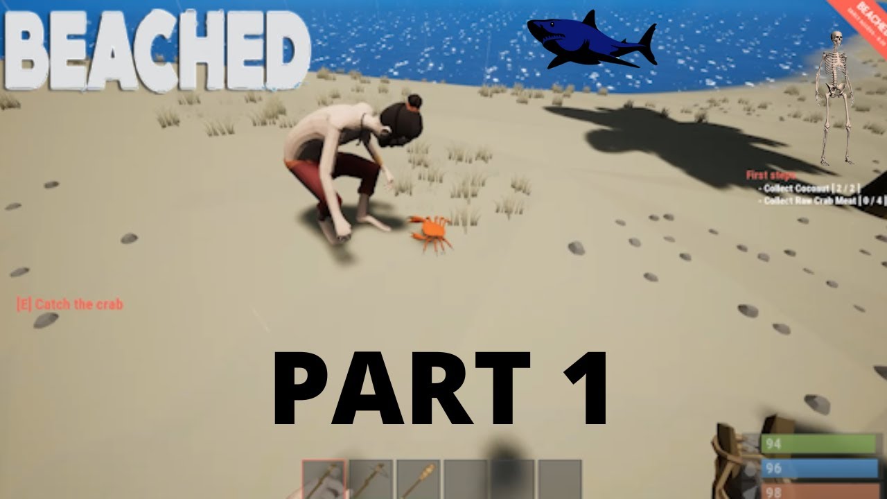 playing BEACHED part 1 - How to Survive the First Night - YouTube