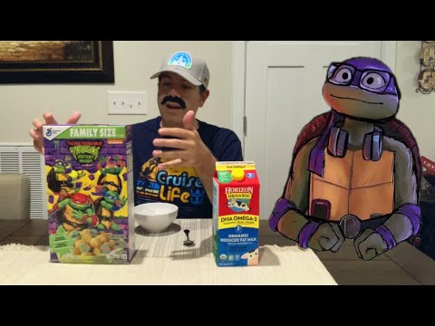 Teenage Mutant Ninja Turtles: Mutant Mayhem Cereal Tasting - YouTube