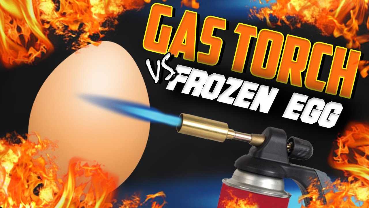 What happens when you use a GAS TORCH in EGG? - Experiment at home ...