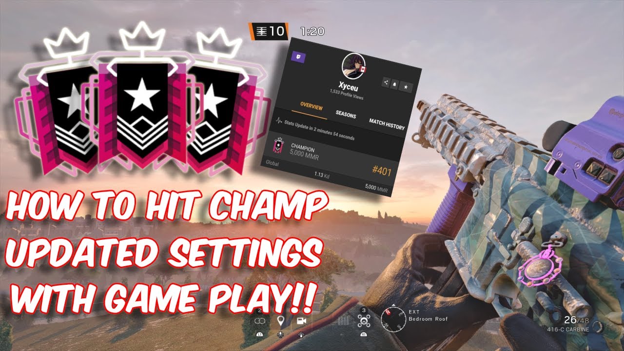 HOW TO HIT CHAMP BEST SETTINGS AND GAMEPLAY FOR CONSOLE (PS4)- Rainbow ...