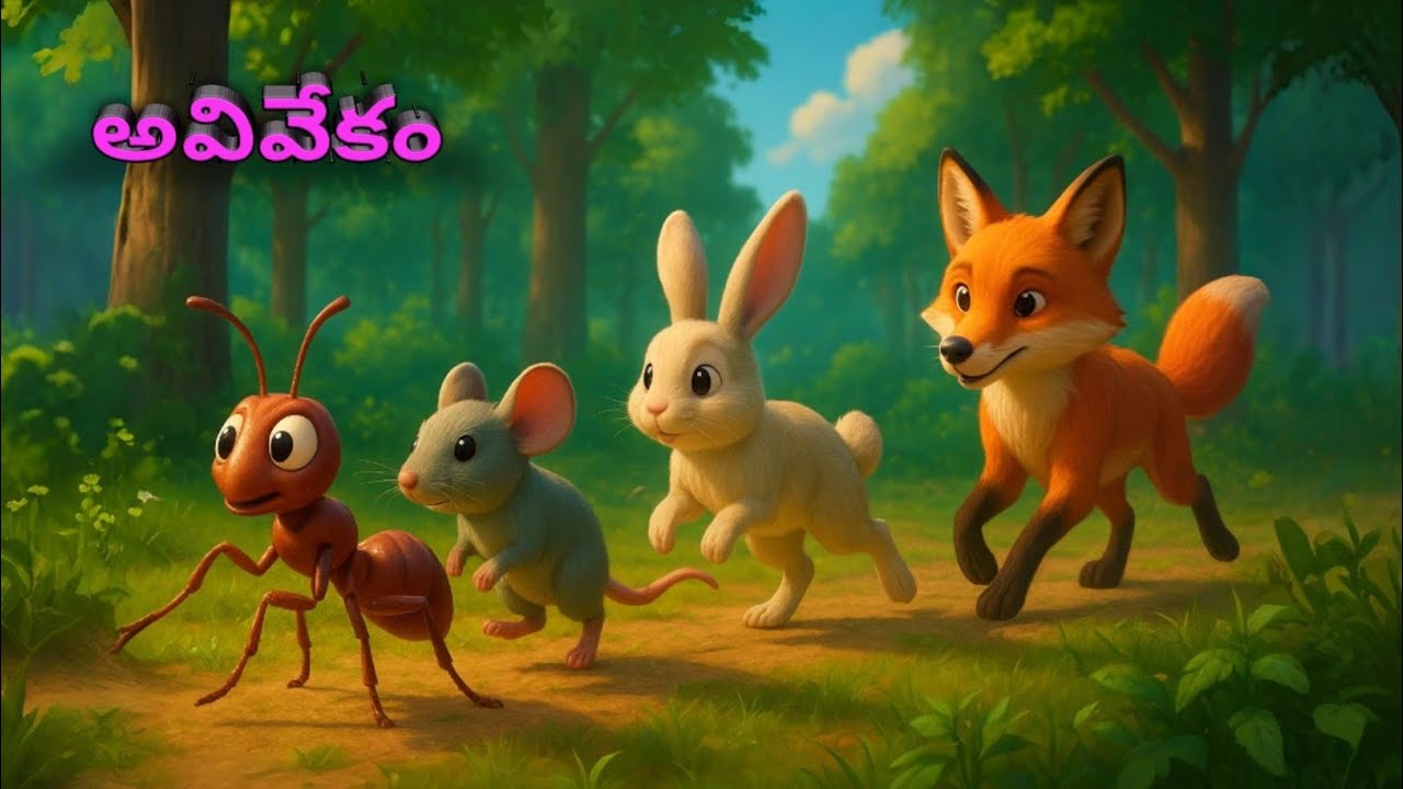 చిన్న చీమ ఇచ్చిన పెద్ద పాఠం | Kids Telugu 3D Animation - YouTube