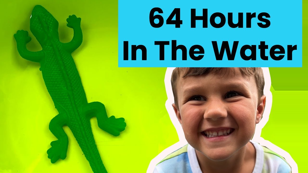 Dollar Tree Lizard Grow Creature Submerged For 64 Hours | Vic and Vin ...