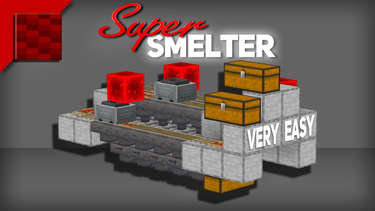 How To Build A Super Smelter In Minecraft - YouTube