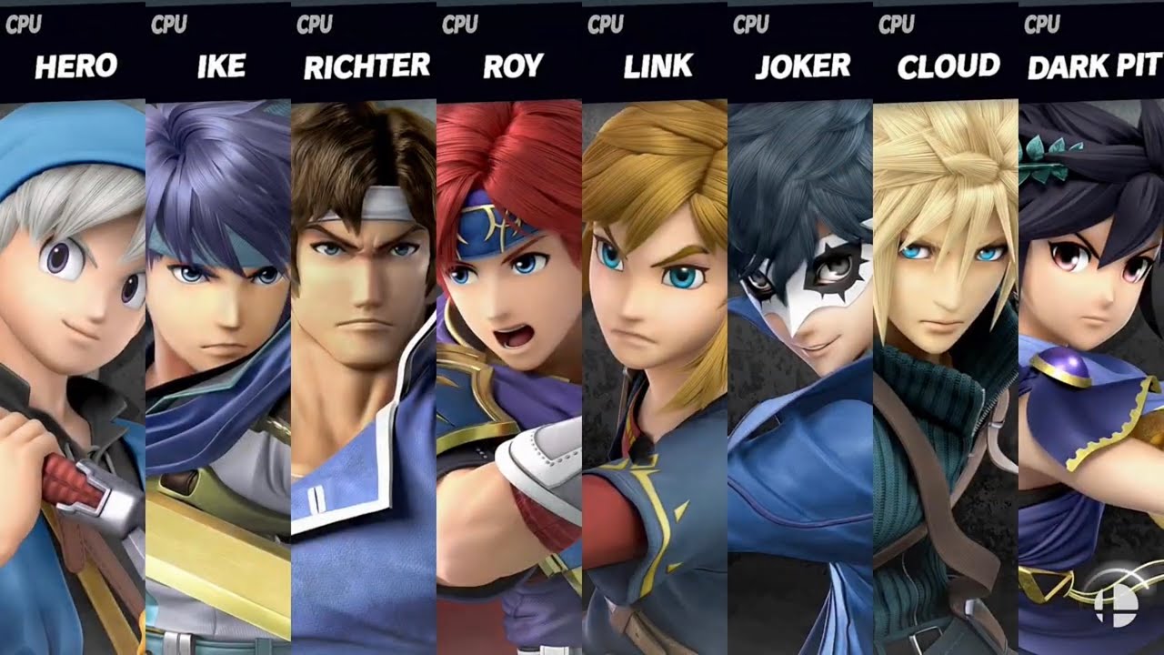 Super Smash Bros. Ultimate - Blue Fighters - YouTube