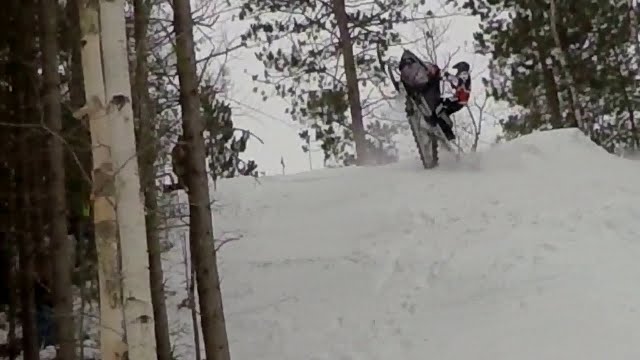 Crazy Snowmobile Hill Climbing Crash Into Trees | JUST SNOWMOBILES ...
