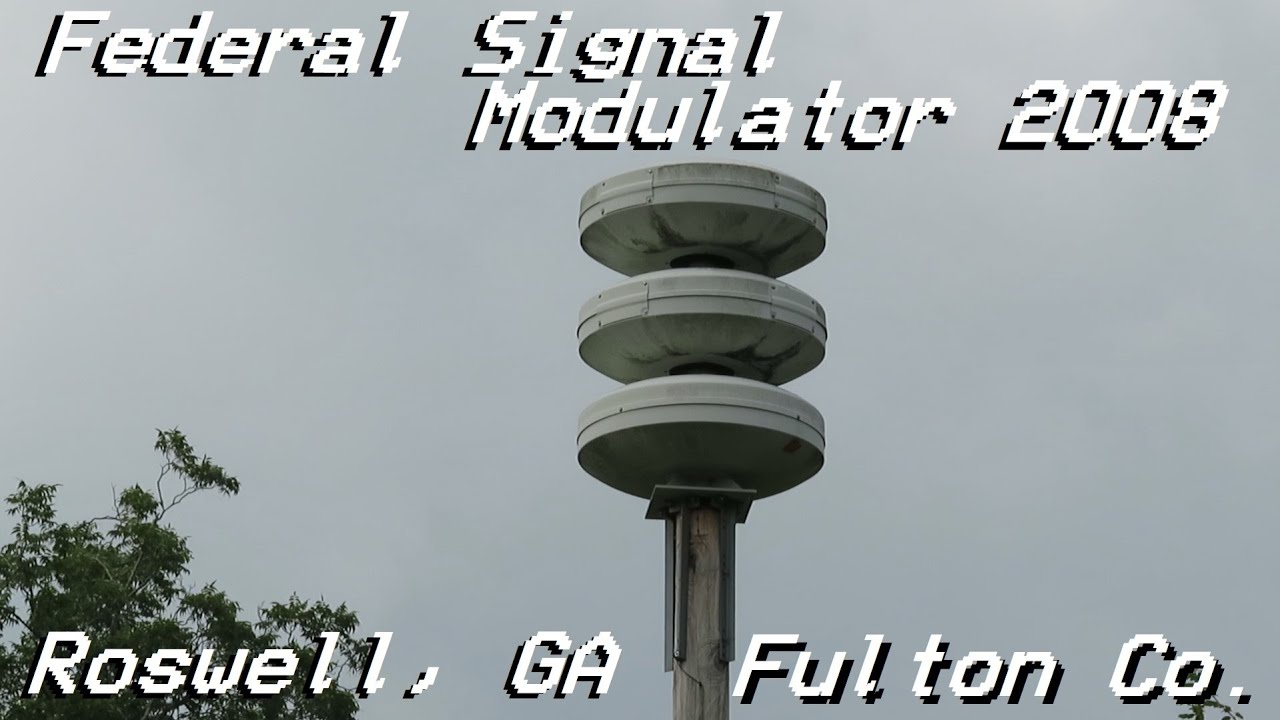 Federal Signal Modulator 2008 - Siren Test - Ambiance - Roswell, GA ...