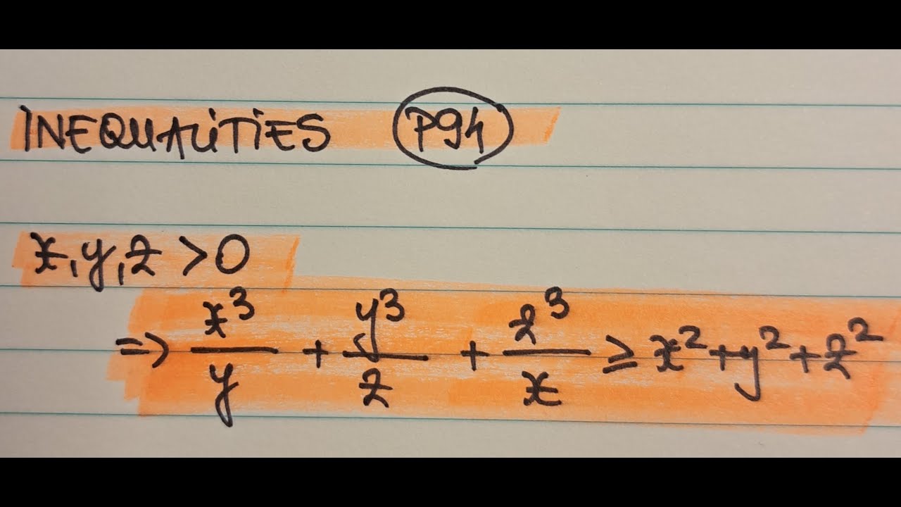 Inequalities / Tutorial - YouTube