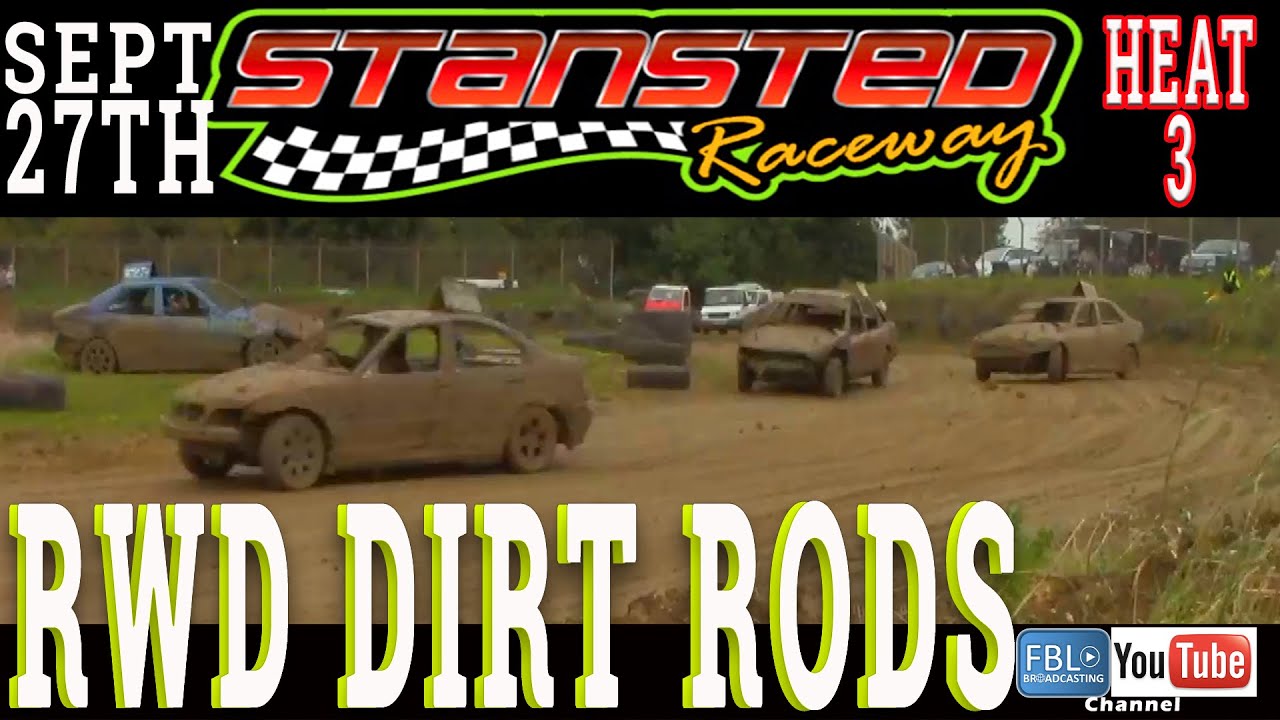 Stansted Raceway. RWD Dirt Rods. HEAT 3. 27th September 2020. Stock car ...
