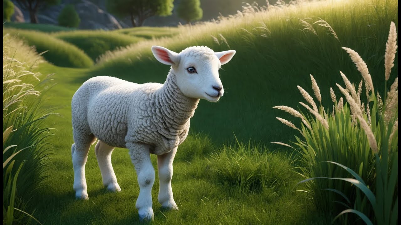 Lambs Play Hide and Seek in the Field | Fun Lamb Nursery Rhyme for ...