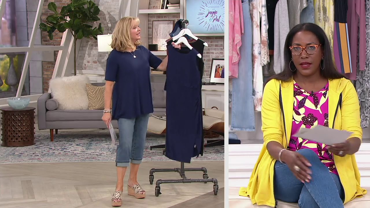 Lisa Rinna Collection Side Ruched Midi Dress on QVC - YouTube