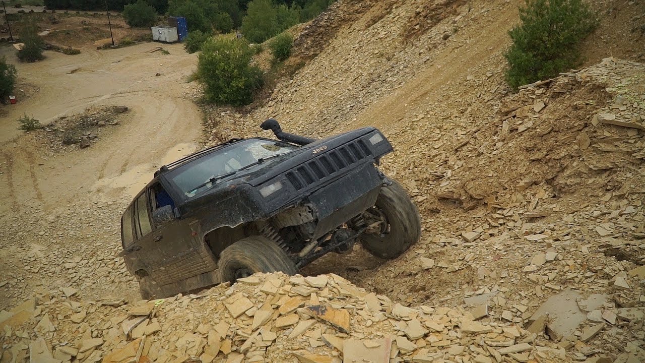 Offroad Fail! Jeep Grand Cherokee ZJ fails - YouTube