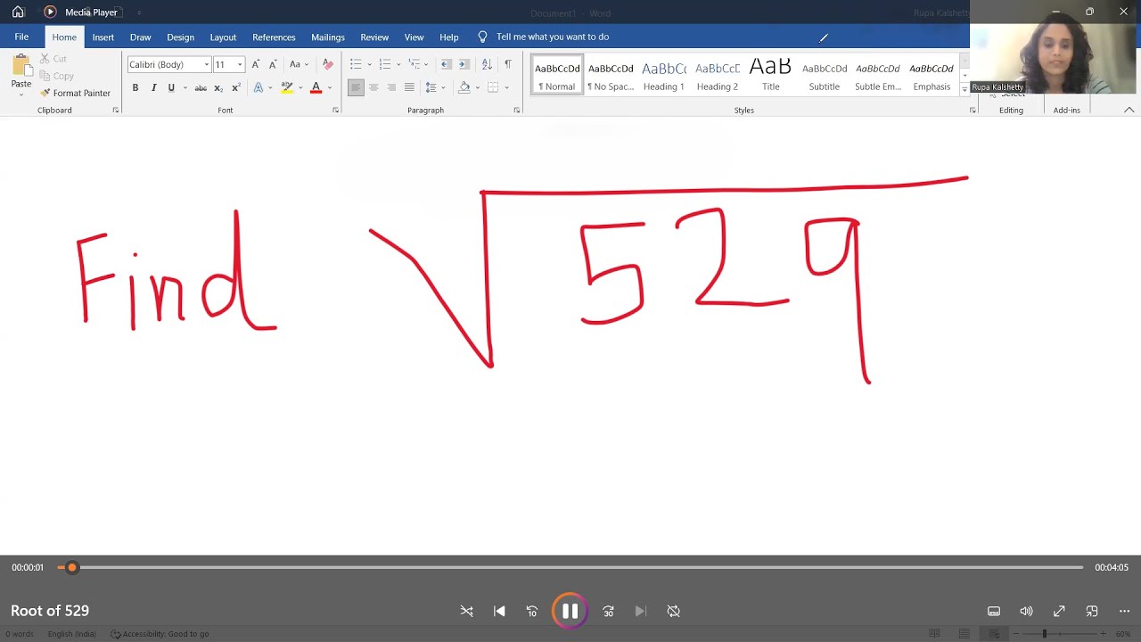 Root of 529|Math Trick IIT Foundation |Find root of any number - YouTube