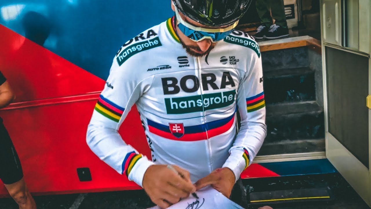 PETER SAGAN SIGNED MY JERSEY! - YouTube