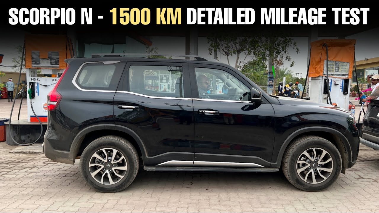 Mahindra Scorpio N 1500 km Mileage Test - City, Hills, Highways - YouTube