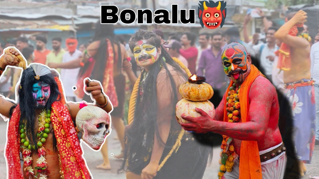 Bonalu || Special bonalu look || Santosh Ganesh mandal present ...