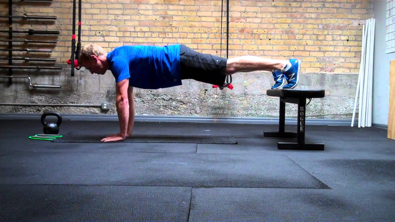 Feet Elevated Marching Plank - YouTube
