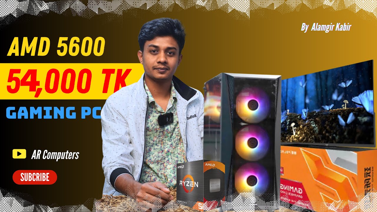 AMD Ryzen 5 5600 with BIOSTAR B450MX-S 16GB RAM 256GB SSD PELADN RX 580 ...