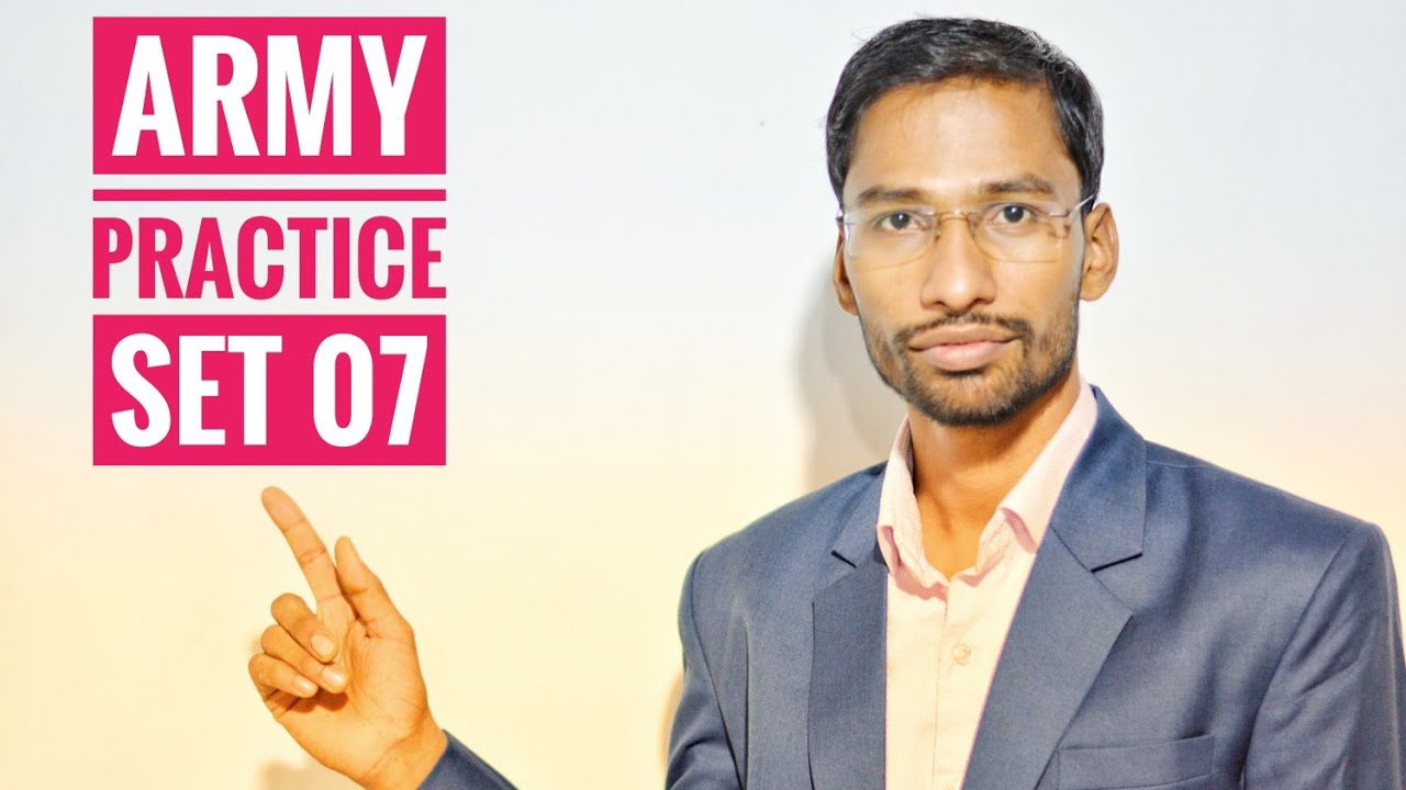 Sample paper set for army gd 2021 | वो महत्वपूर्ण 50 सवाल | set 07 ...