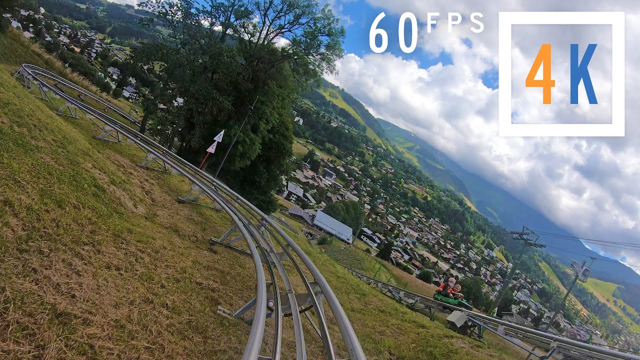 Luge Alpine Coaster - Megève (4K 60fps Onride POV) - YouTube