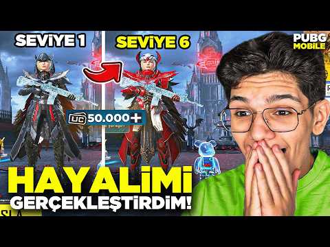 HAYALİMİ GERÇEKLEŞTİRDİM! KANLI KUZGUNU 6 SEVİYE YAPTIM ! - PUBG MOBİLE