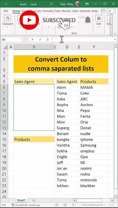 Convert Columns or rows to Comma Separated Lists in Excel using Textjoin in Excel #excel # ...