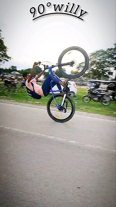 90°whellie stand 🤯#viralshort #mtb2.0#ytshorts #cyclewhellie - YouTube