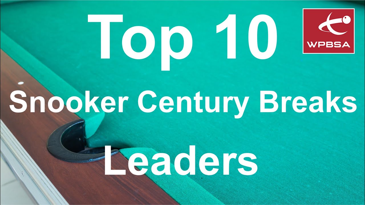 Top 10 Snooker Century Breaks Leaders (1970-2020) - YouTube