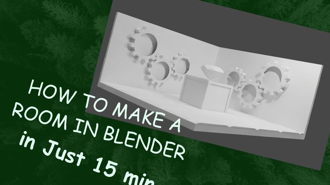 How to make a room with two walls in blender in just 15 min - YouTube
