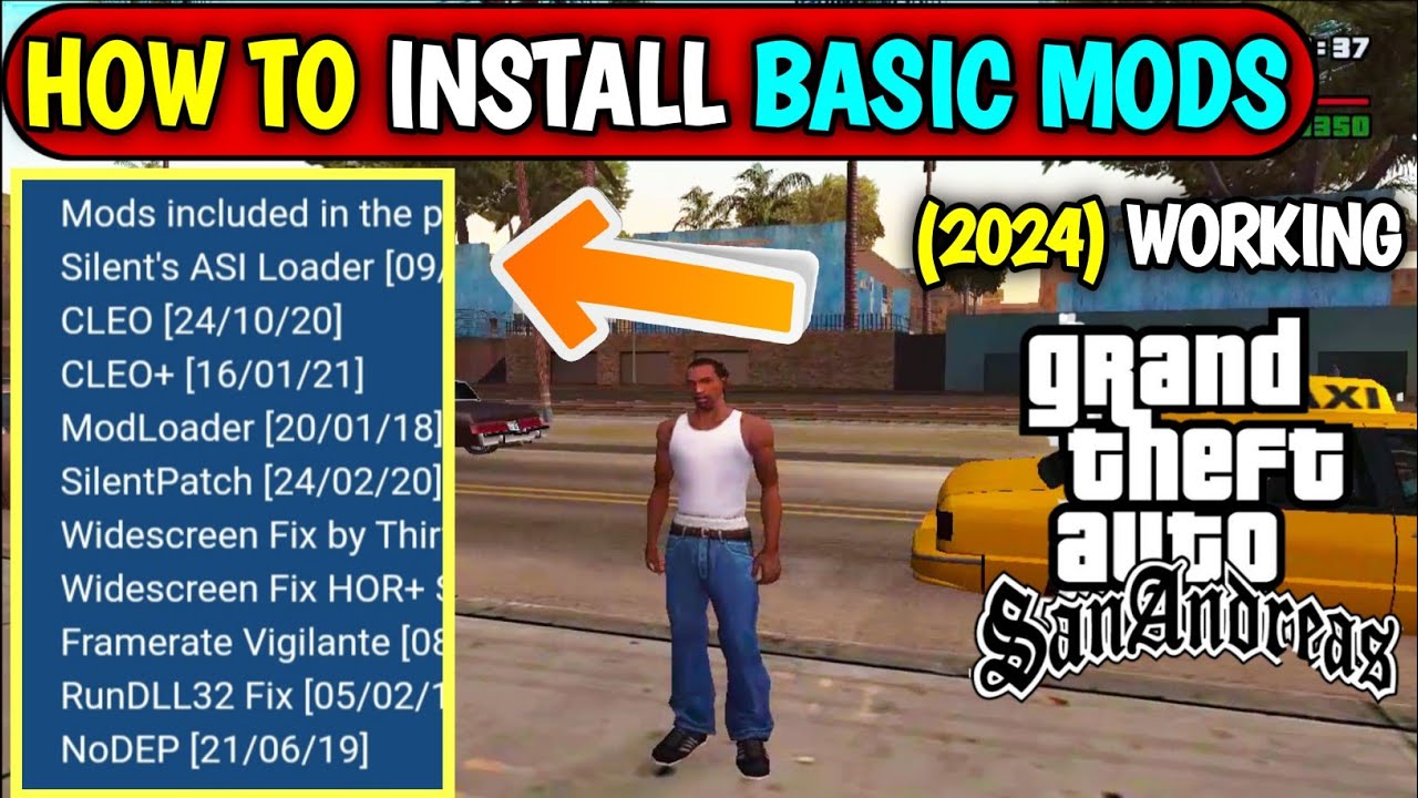 How to Install || Basic Mods || in Gta San Andreas / gta san andreas ...