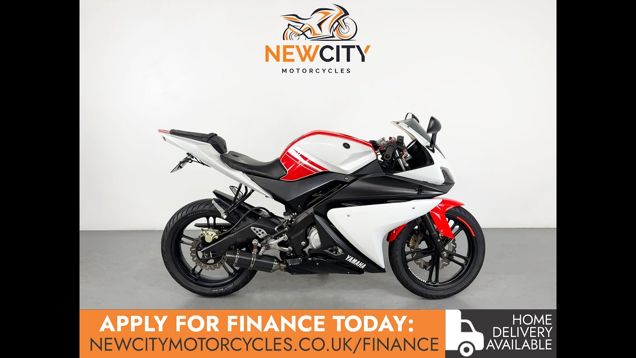 Yamaha YZF-R125 R125 125 White 30859 Miles Used - YouTube