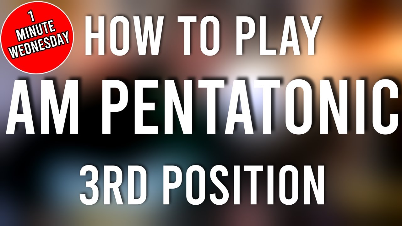 Learn the A minor pentatonic scale on guitar - third position #shorts ...