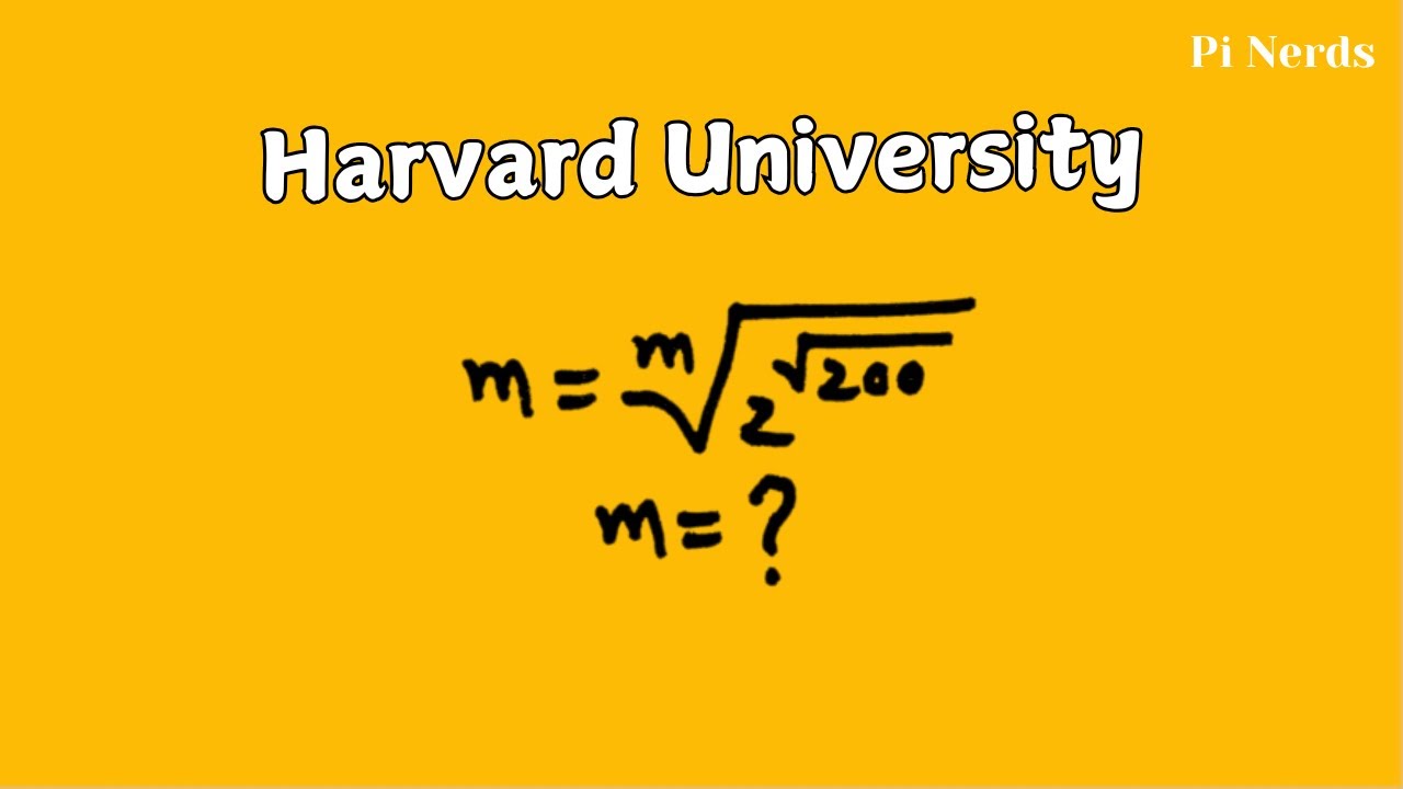 Harvard Entrance Exam Question | Tricky Math Can You Solve ...