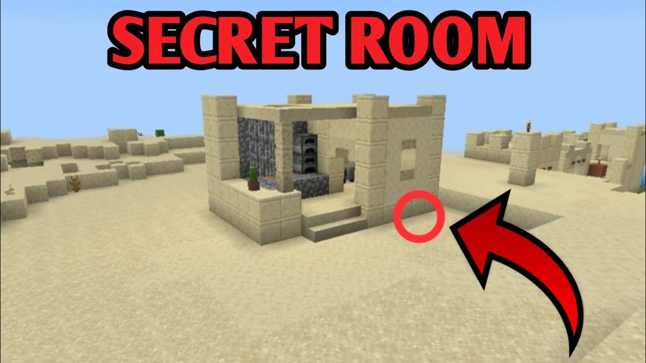 The Secret Room in Desert Blacksmith's House (Minecraft) - YouTube