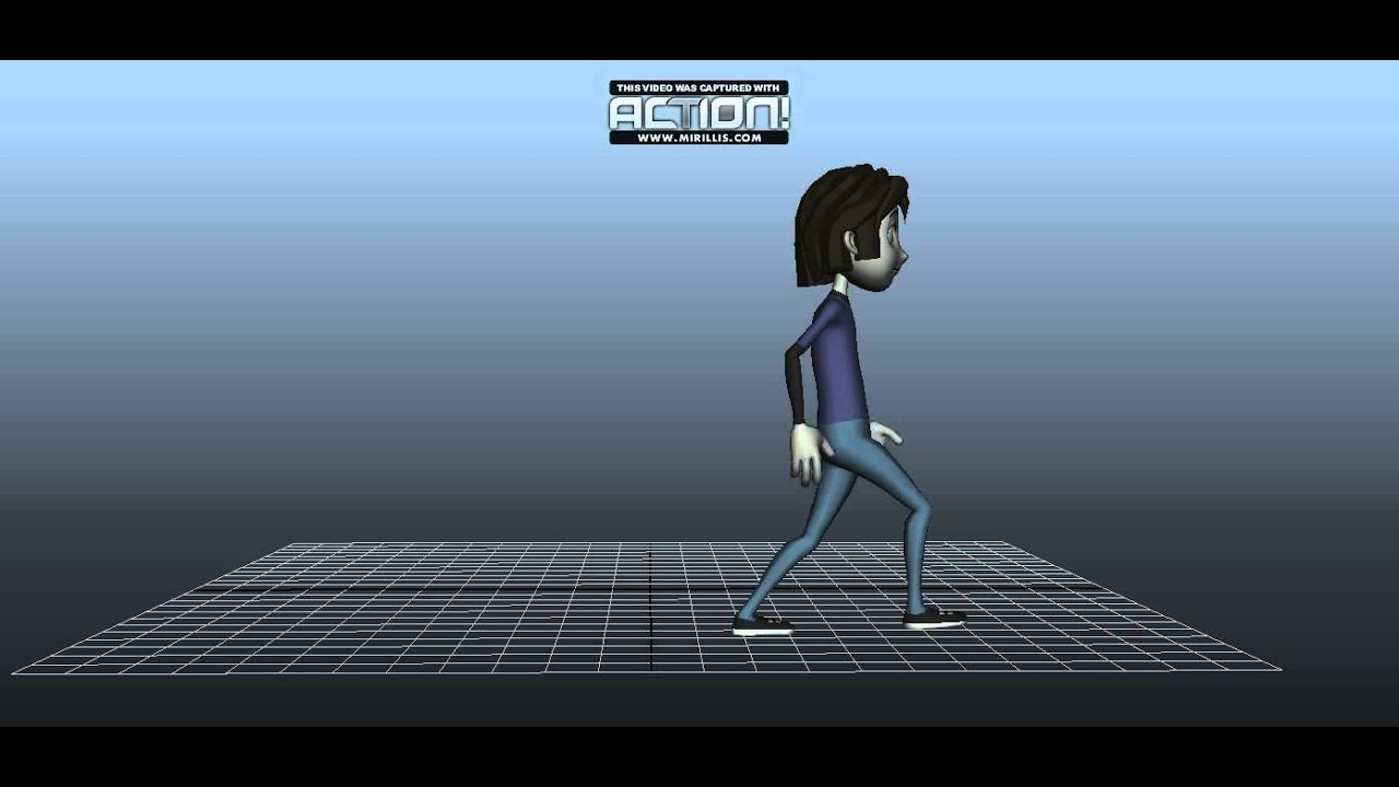 Walking Animation Frame By Frame - YouTube