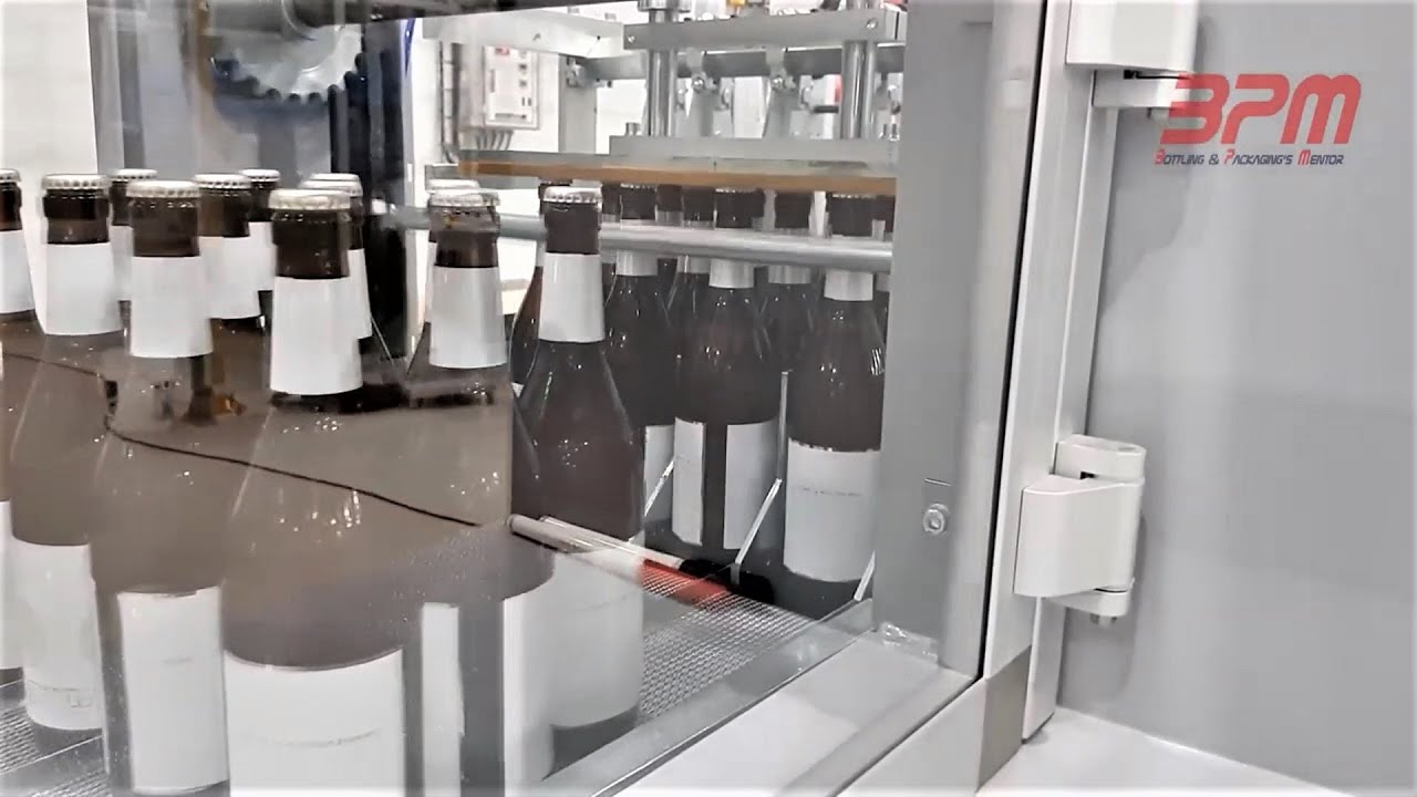 Групповая упаковка бутылок в картонный короб | DIMAC STARWRAP - YouTube