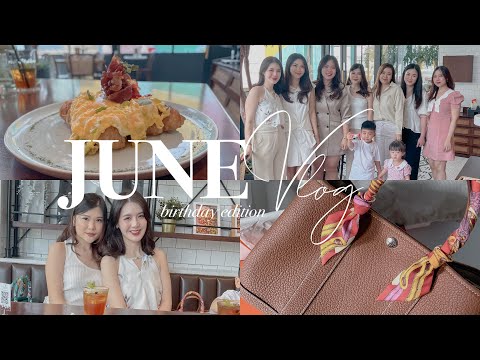 JUNE VLOG diaries | birthday edition | unboxing present #hermes #unboxing #gardenparty30 #birthday