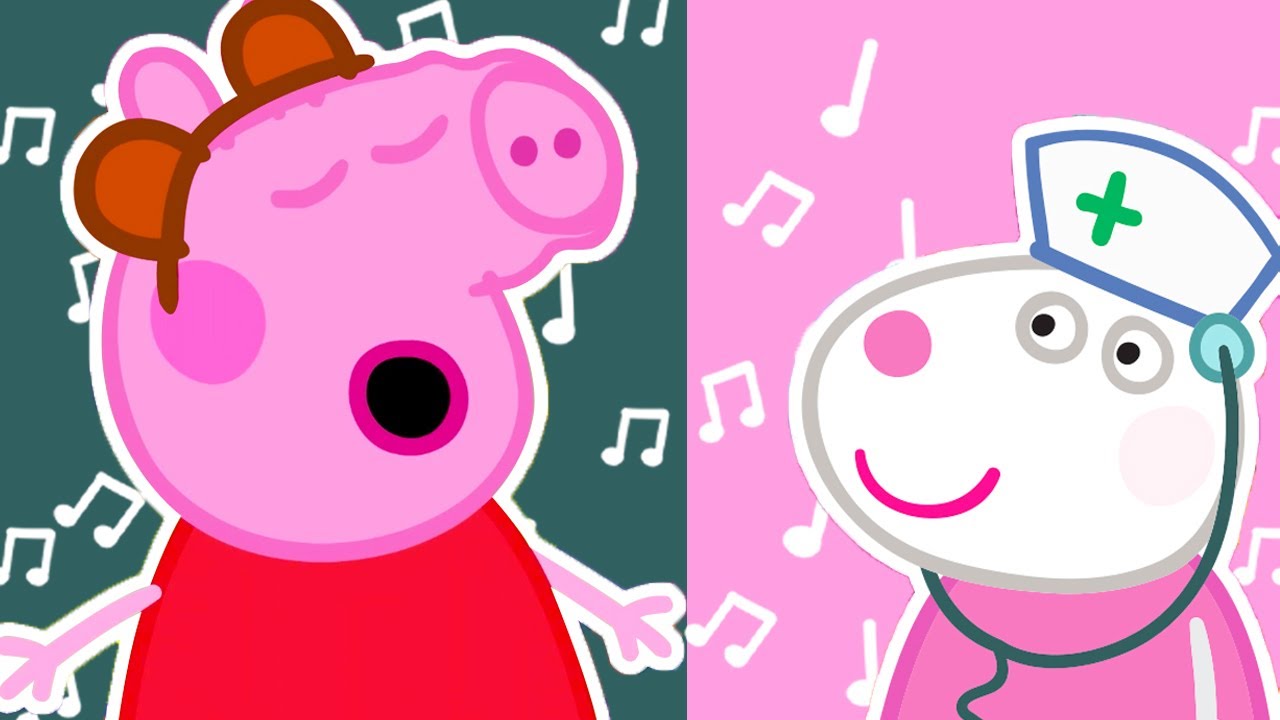 Five Little Monkeys 🙈 Peppa Pig Nursery Rhymes | Good Habits | Kids TV ...