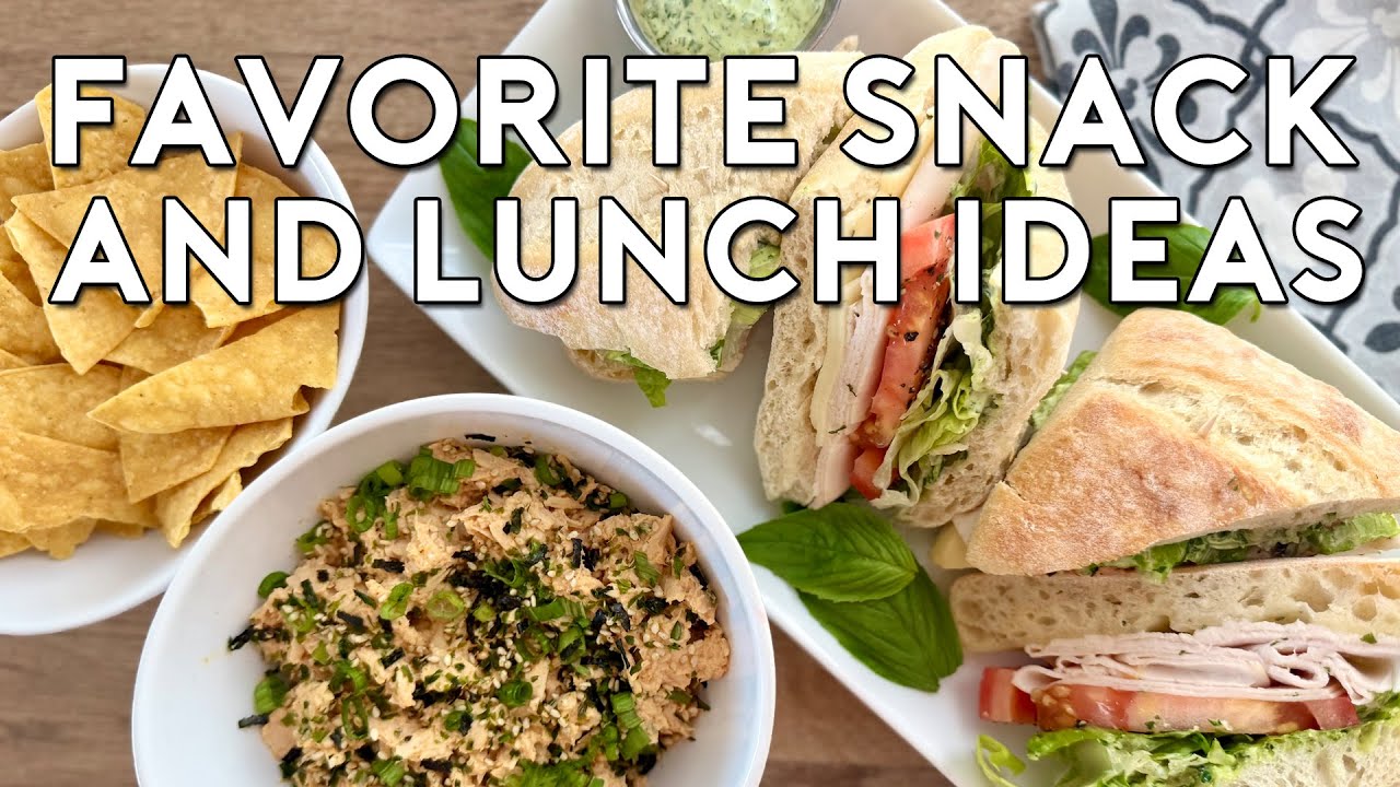 QUICK LUNCH AND SNACK IDEA - SPICY TUNA SALAD | TURKEY SANDWICH W ...
