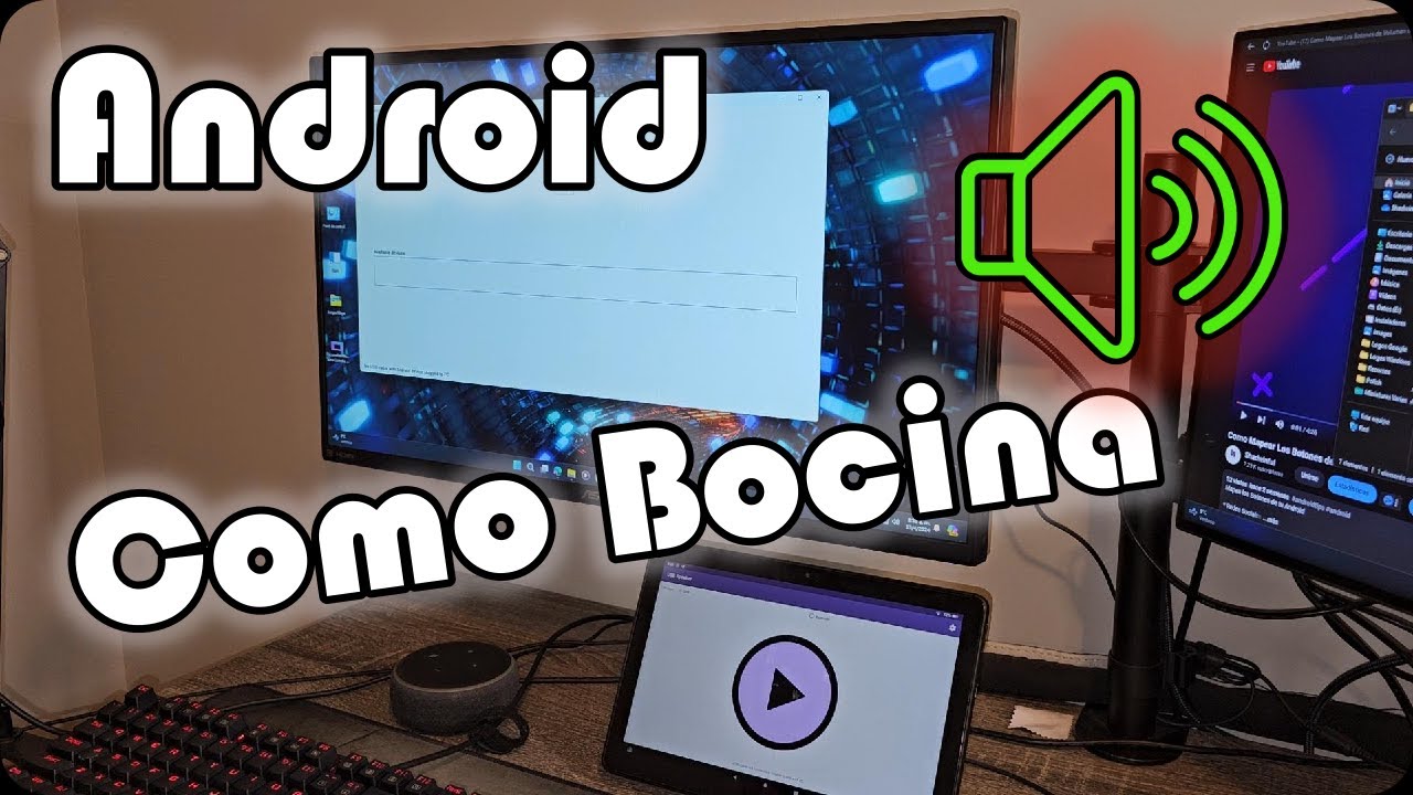 Como Usar Tu Tablet o Telefono Android Como Bocina Para Tu PC - YouTube