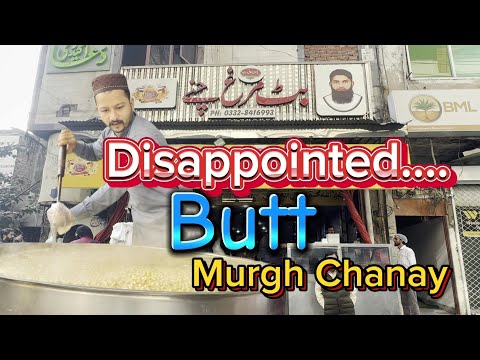 Famous Lahori Naan Chanay | Butt Murgh Chanay | Mutton Chanay | Bong Paye | Disappointed Butt Chanay