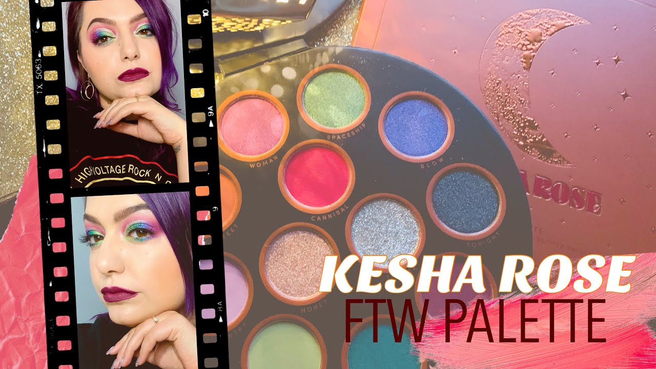 KESHA ROSE FTW PALETTE FIRST IMPRESSION + SWATCHES | Raeann Haro - YouTube
