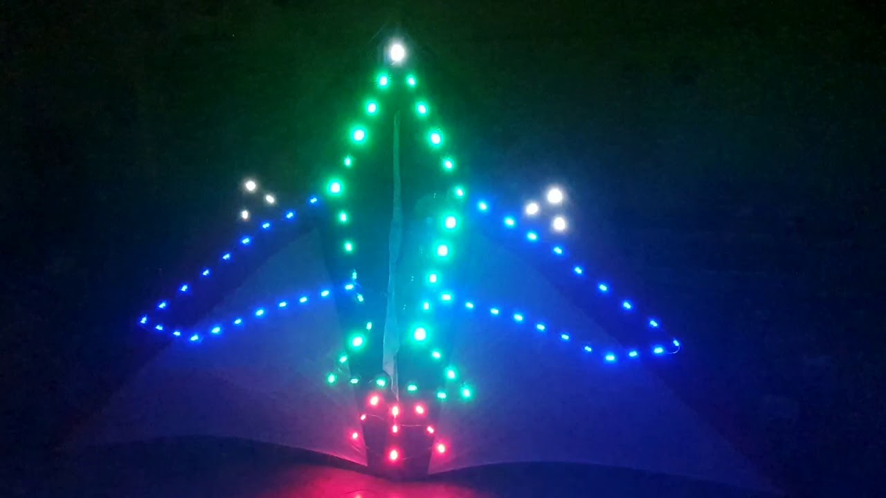 3.4m Aeroplane 224 LED Kites - YouTube