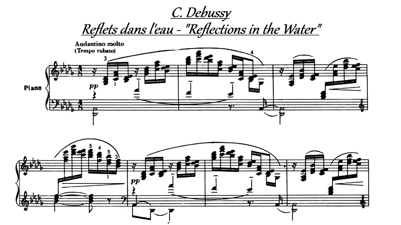 Claude Debussy - Reflets dans l'eau ("Reflections in the Water") - YouTube