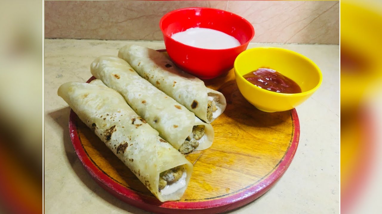 Chicken Roll pratha / pratha roll recipe | CookingFiestA | - YouTube