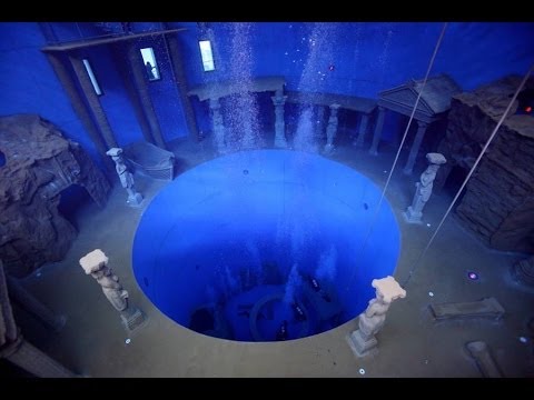 (65 feet) 20 Meter Free Dive Indoor Tank (2014) - YouTube