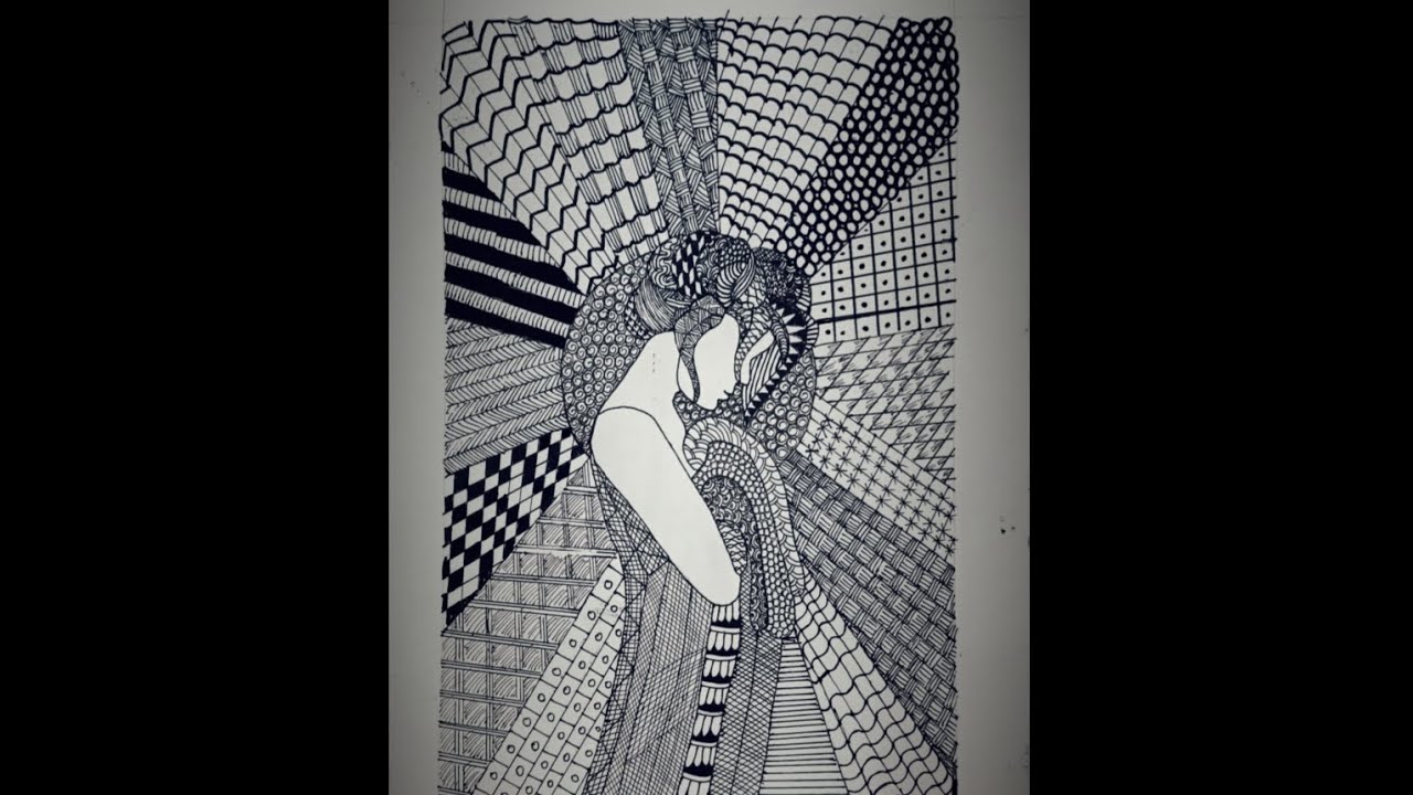 Girl Mandla Art #art #artist #sketch #mandla #madhubaniart #video # ...